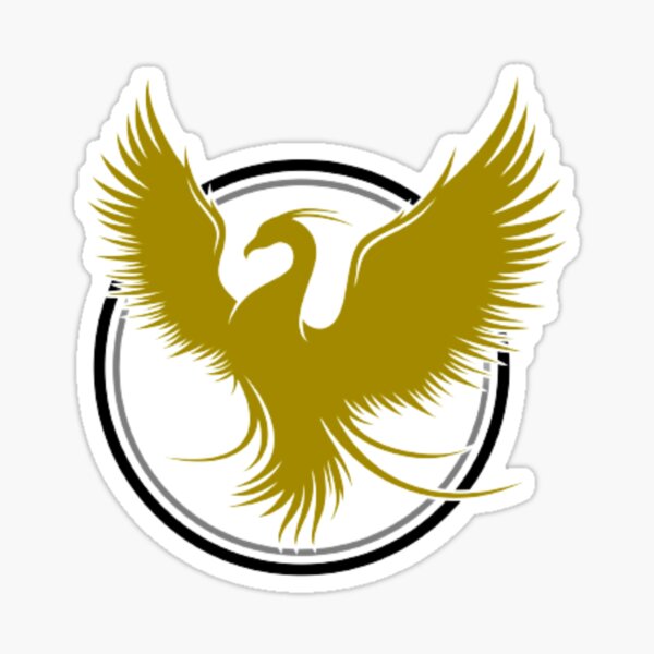 "Flying phoenix " Sticker for Sale by Rejcharms | Redbubble