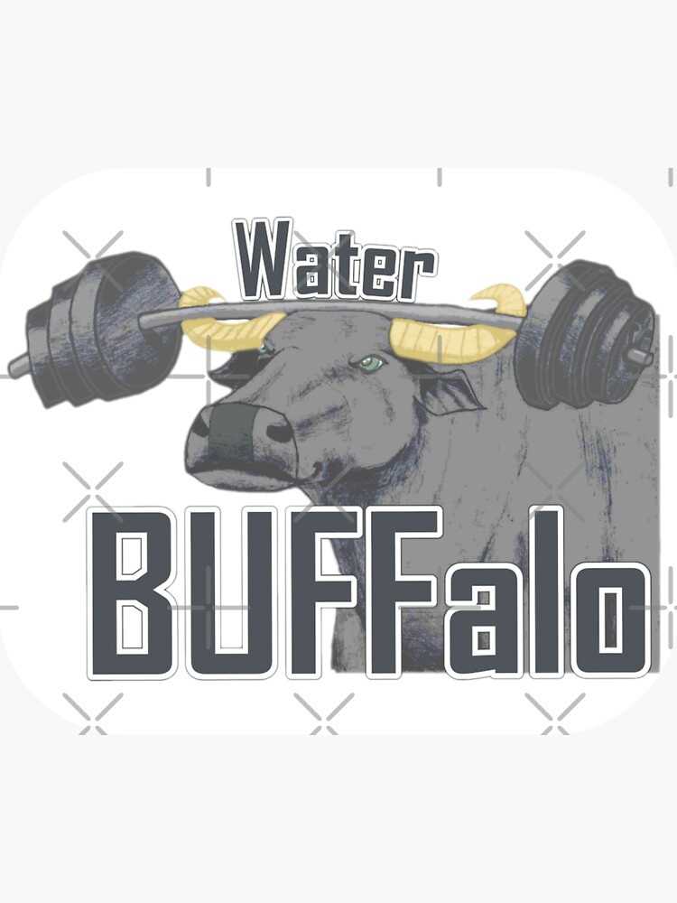 "Water BUFFalo" Sticker for Sale by Spunwheel | Redbubble