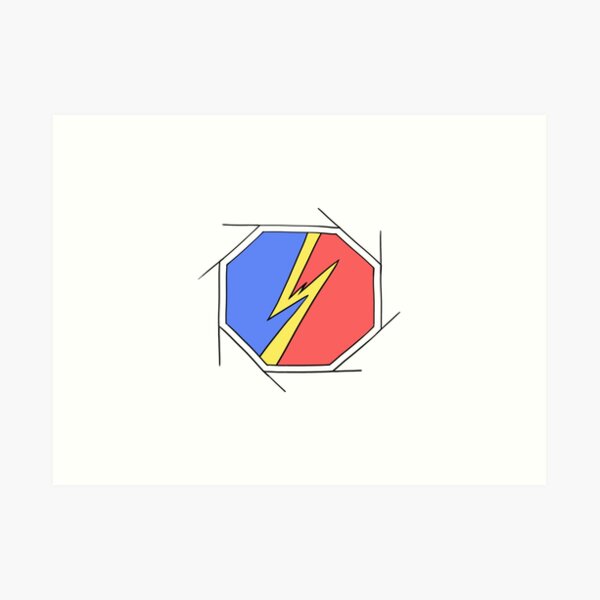 "the flash sign" Art Print for Sale by blackmarvo | Redbubble