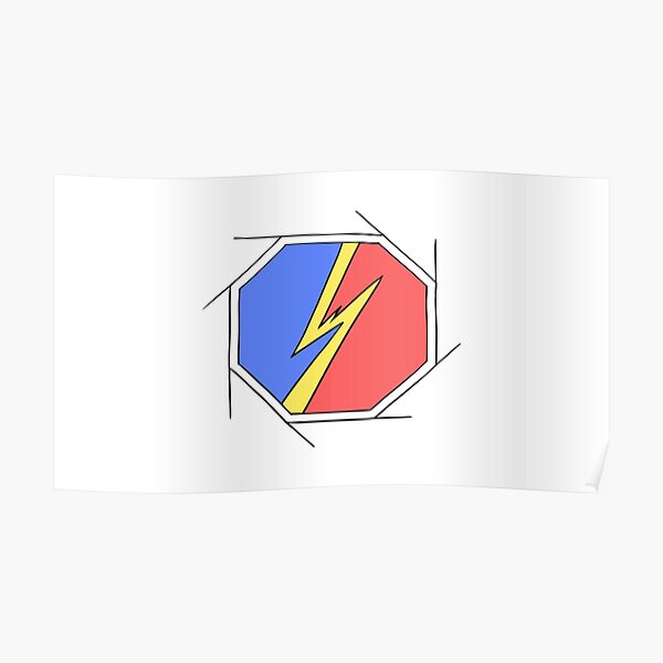 "the flash sign" Poster for Sale by blackmarvo | Redbubble
