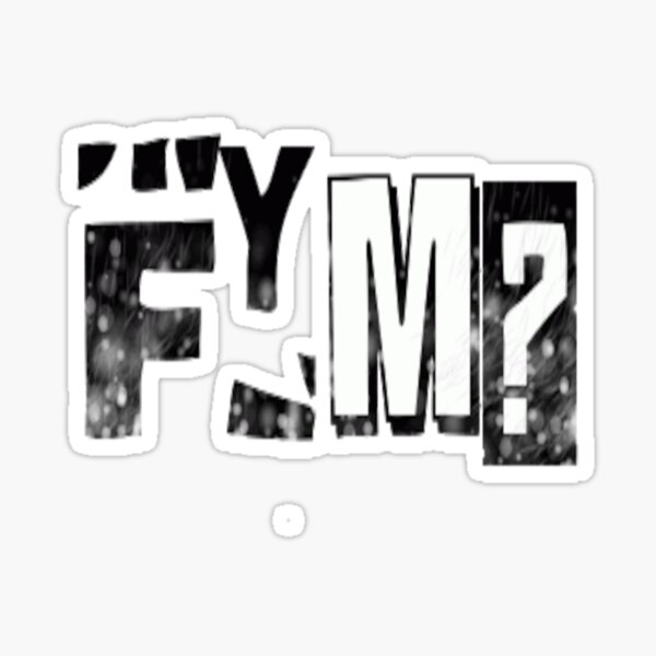 "FYM? Collection Belair" Sticker for Sale by IAUKEAINK | Redbubble