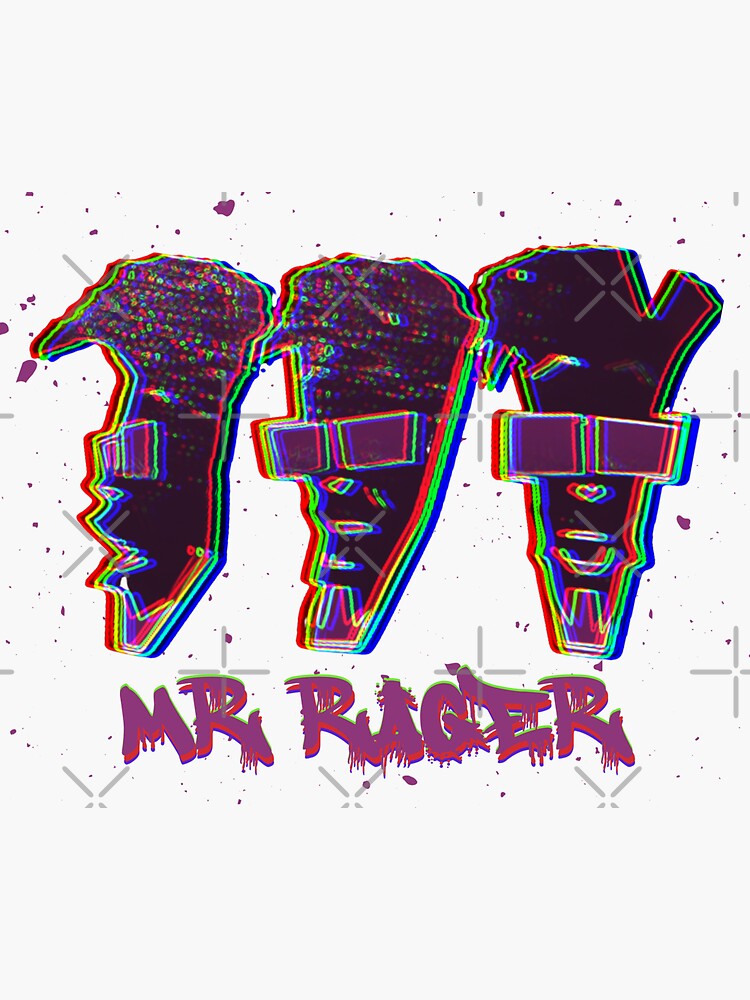 "Mr Rager " Sticker for Sale by comFad | Redbubble
