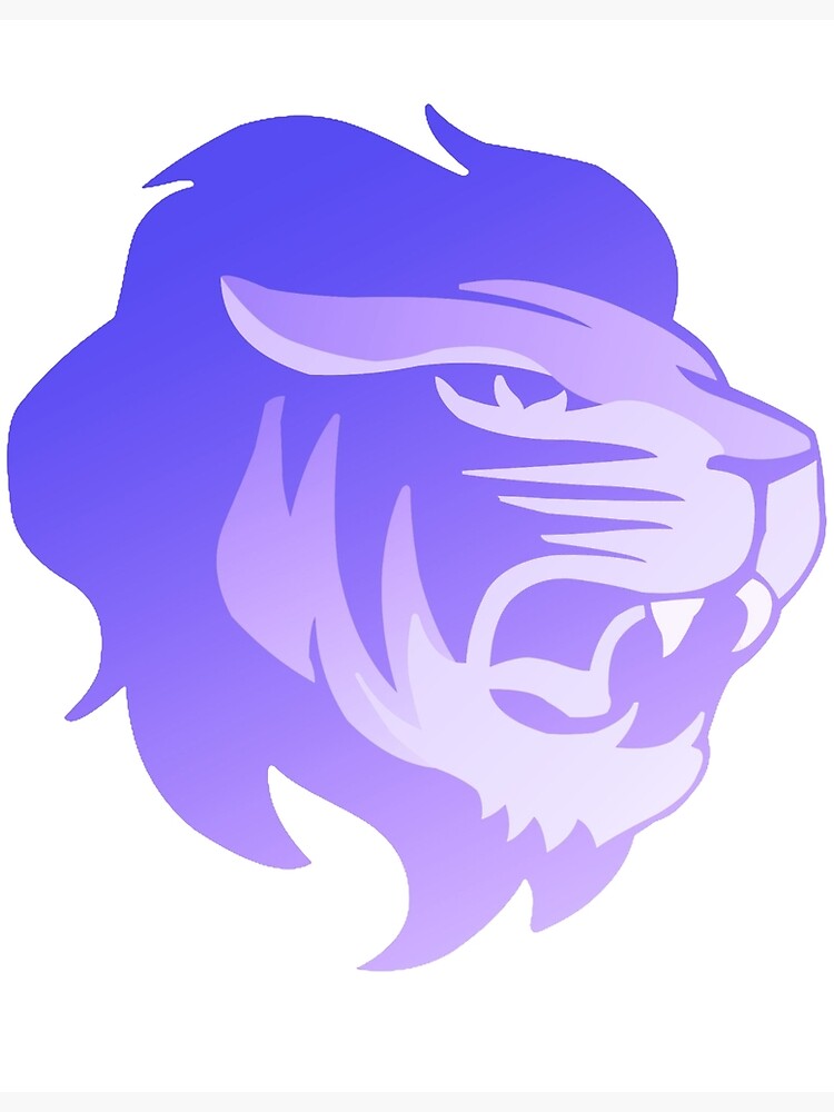 "Purple Lion, Animals style" Poster for Sale by Dven-Clothes | Redbubble