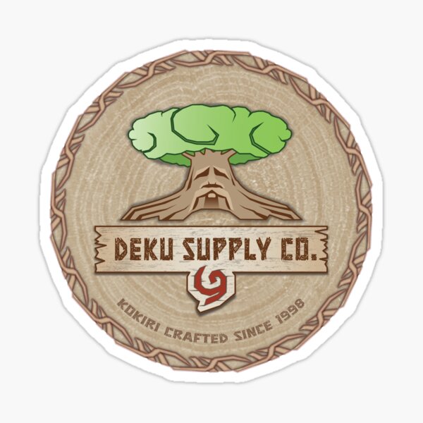 "Deku Supply Co." Sticker for Sale by DinsFireDesigns | Redbubble