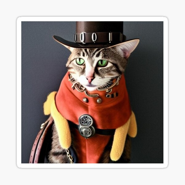"Akanah Dyer the cat is looking for a hoarse" Sticker for Sale by ...