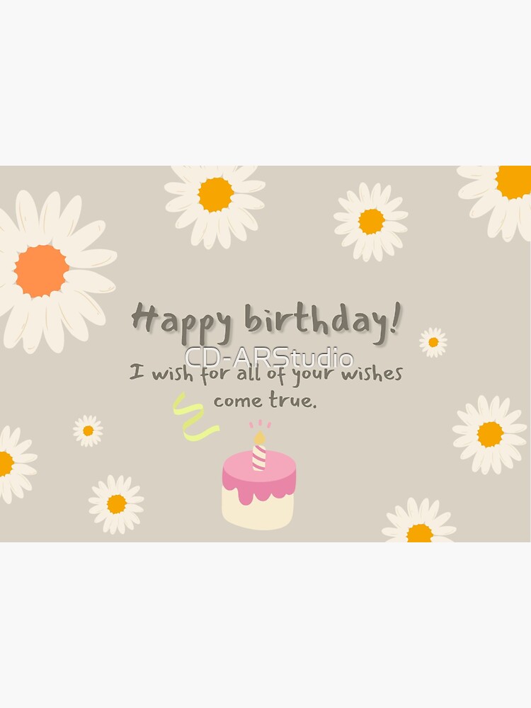 Pegatina «Tarjeta de cumpleaños AR. Tarjeta de cumpleaños de realidad aumentada. Tarjetas de ...