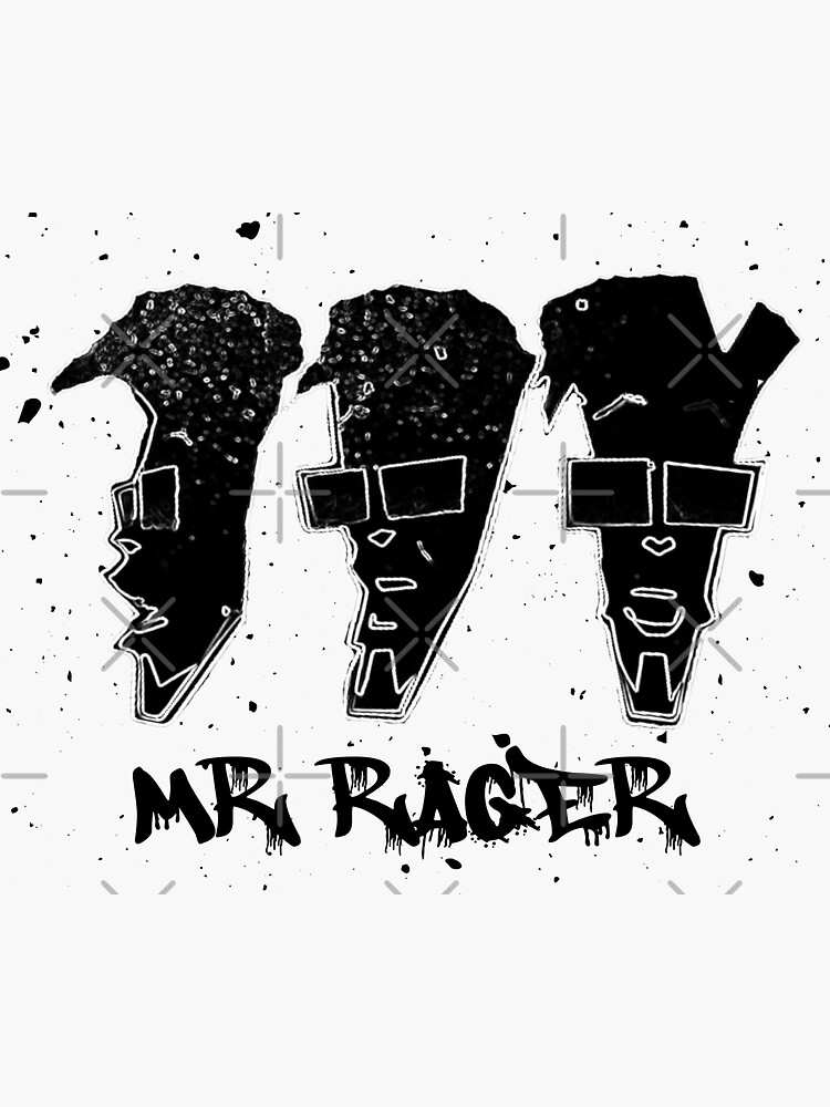"Mr Rager " Sticker for Sale by comFad | Redbubble