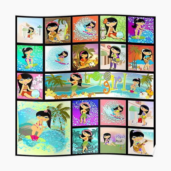 "TropoGirl - Tropical comics" Poster for Sale by Kartoon | Redbubble