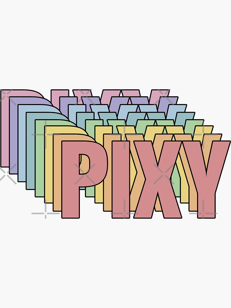 "Pixy Colorful Layer " Sticker for Sale by AliffStudio | Redbubble