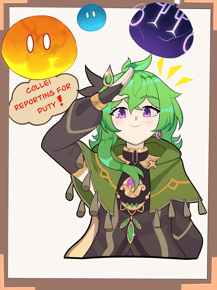 "Genshin Impact Collei " Sticker for Sale by CastawayIsle | Redbubble