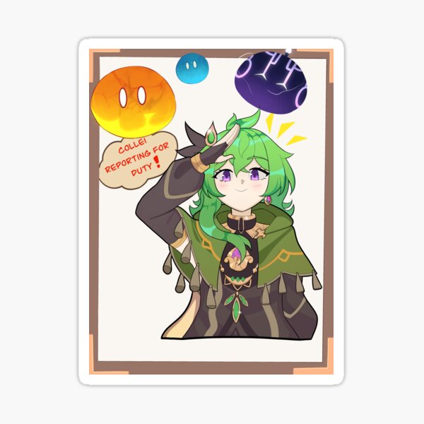 "Genshin Impact Collei " Sticker for Sale by CastawayIsle | Redbubble