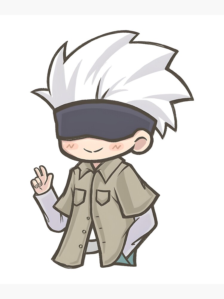 "" Gojo satoru chibi fanart"" Photographic Print for Sale by ...