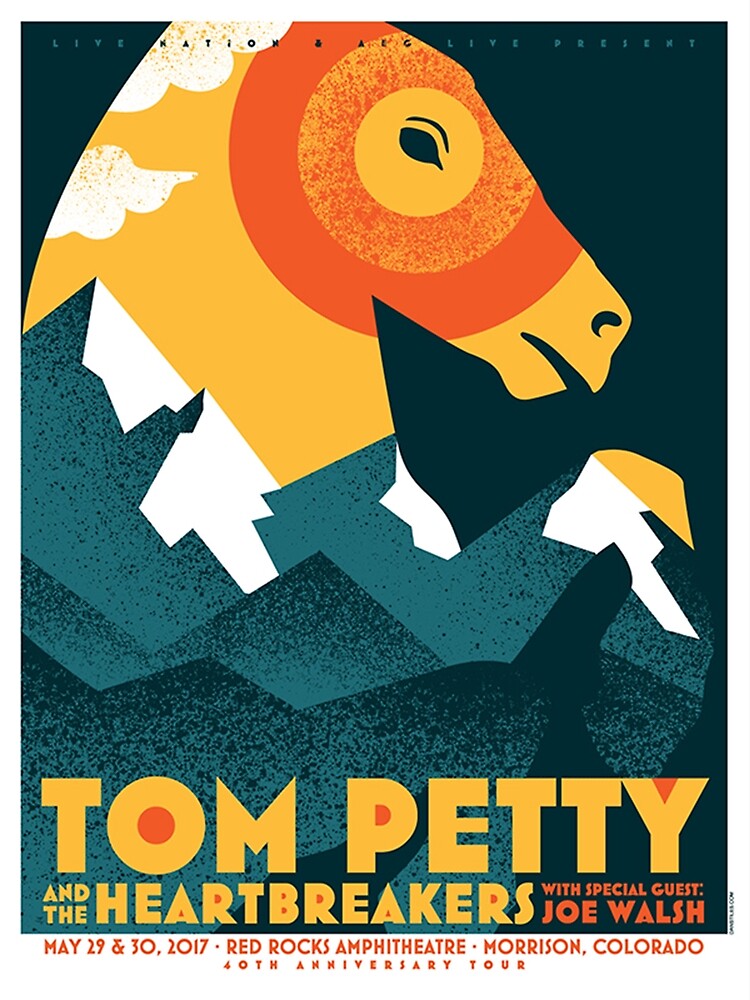 Tom Petty And The Heartbreakers 2017 Premium Matte Vertical Poster