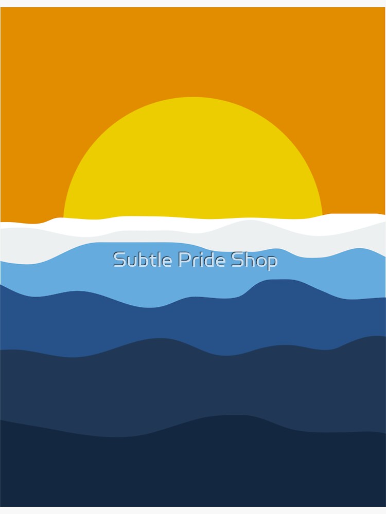 "Horizon Aro Ace Colors. Aroace Pride" Sticker for Sale by Subtle Pride ...