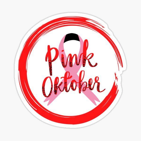 "Pink October" Sticker for Sale by BladaDesign | Redbubble