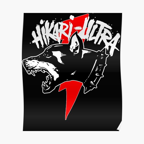 "Zillakami x sosmula Hikari Ultra Logo City Morgue red Bolt " Poster ...