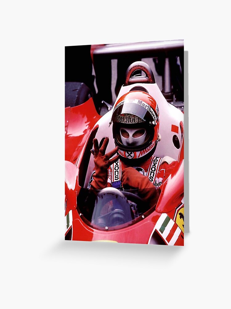 "Niki Lauda (France 1977)" Greeting Card for Sale by tabUThyo | Redbubble