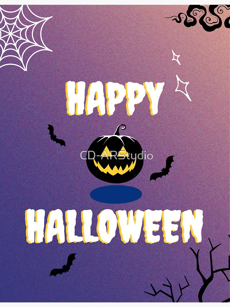 "AR Printable Halloween Greeting Card / Augmented reality/ Instagram Effect Cards/Halloween Card ...