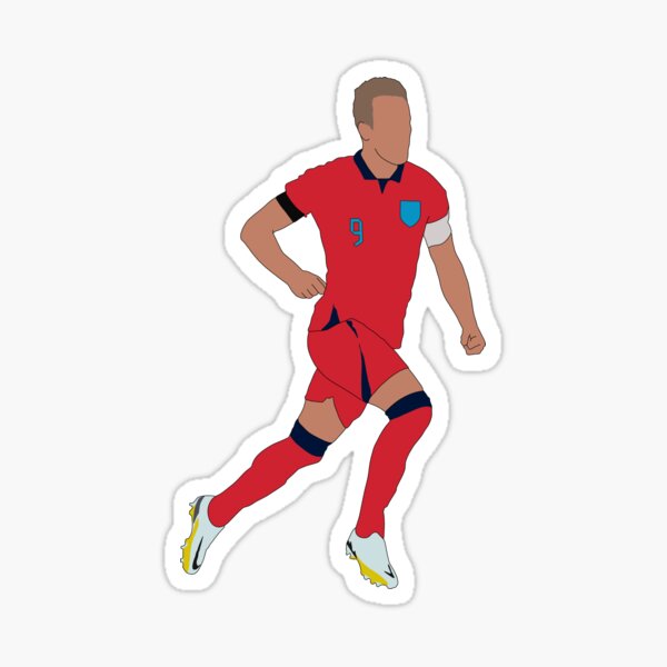 "Harry Kane England Captain Goal Celebration Minimalist" Sticker for ...