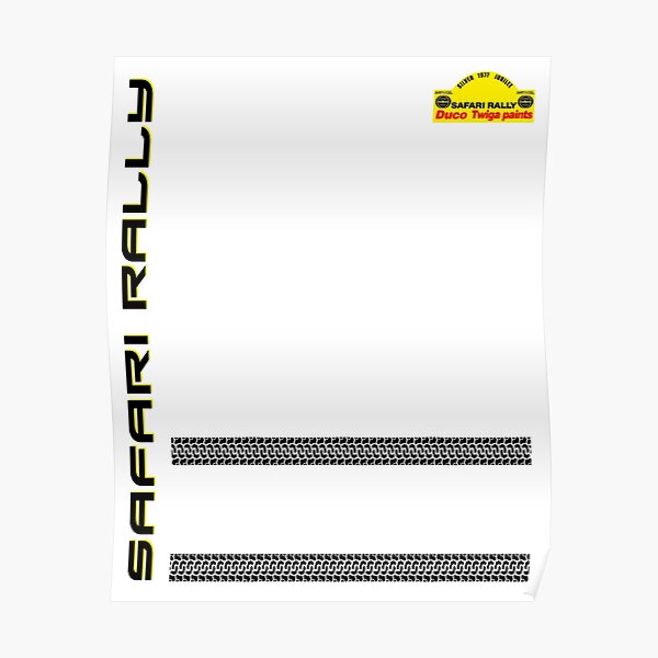 "Safari Rally Logo Design" Poster for Sale by CMYmerch | Redbubble