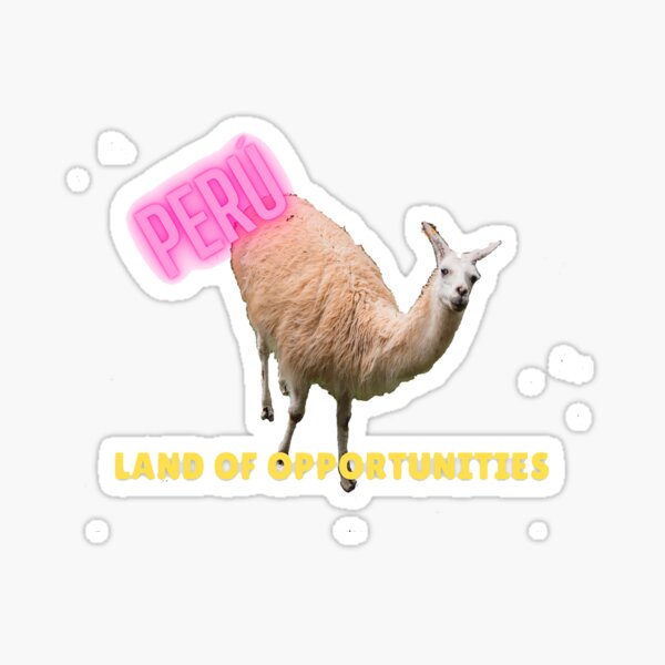 "land of opportunity" Sticker for Sale by TevPeru | Redbubble