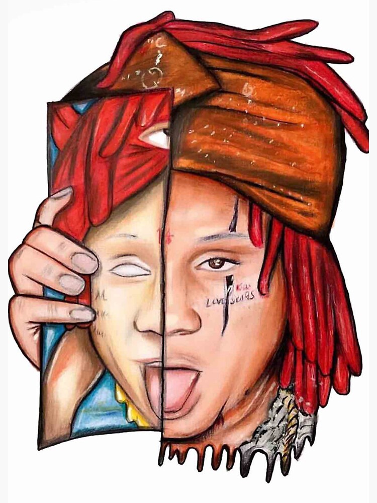 "Drawing Trippie Redd" Sticker for Sale by faygebela | Redbubble