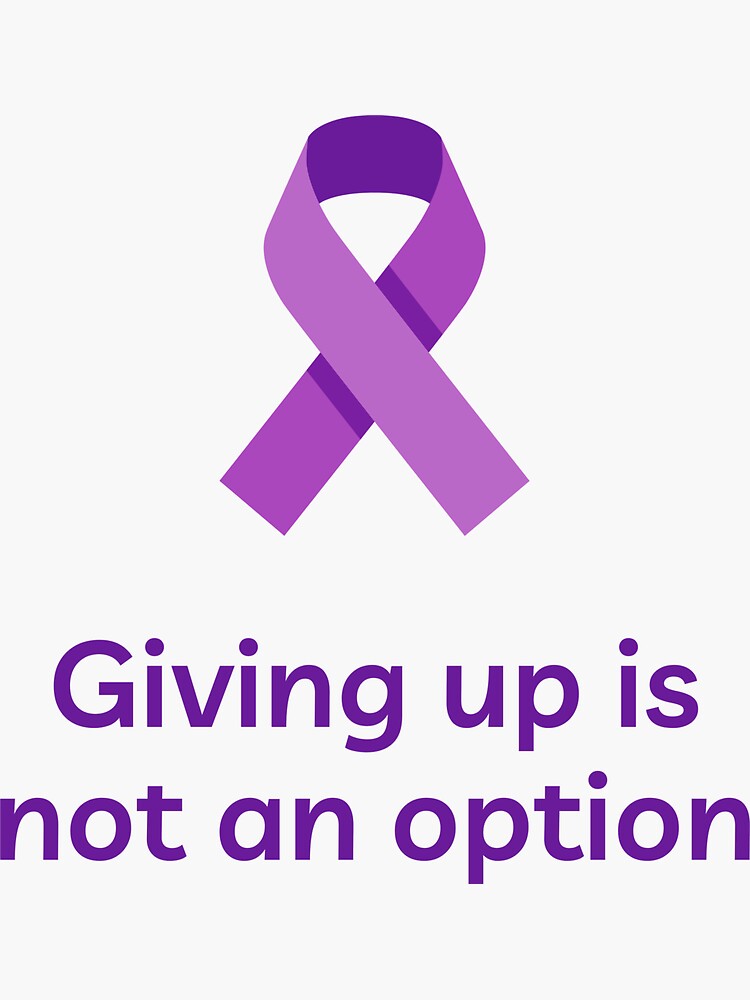 "Giving up is not an option " Sticker for Sale by Simtom | Redbubble