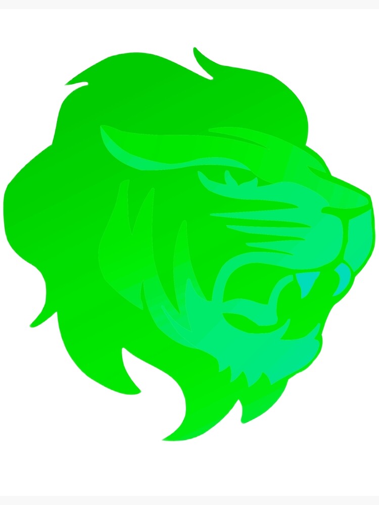 "Green Lion, Animals style" Poster for Sale by Dven-Clothes | Redbubble