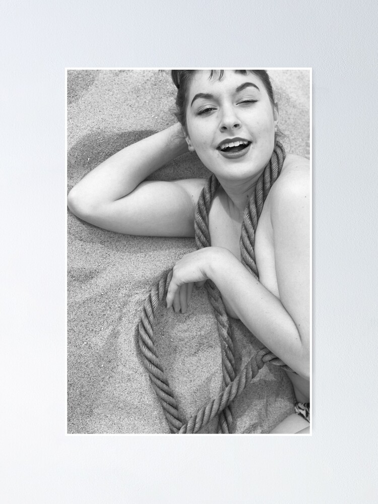 1950s Mermaid Pinup Girl Janet Steele Poster For Sale By Lowtech Redbubble