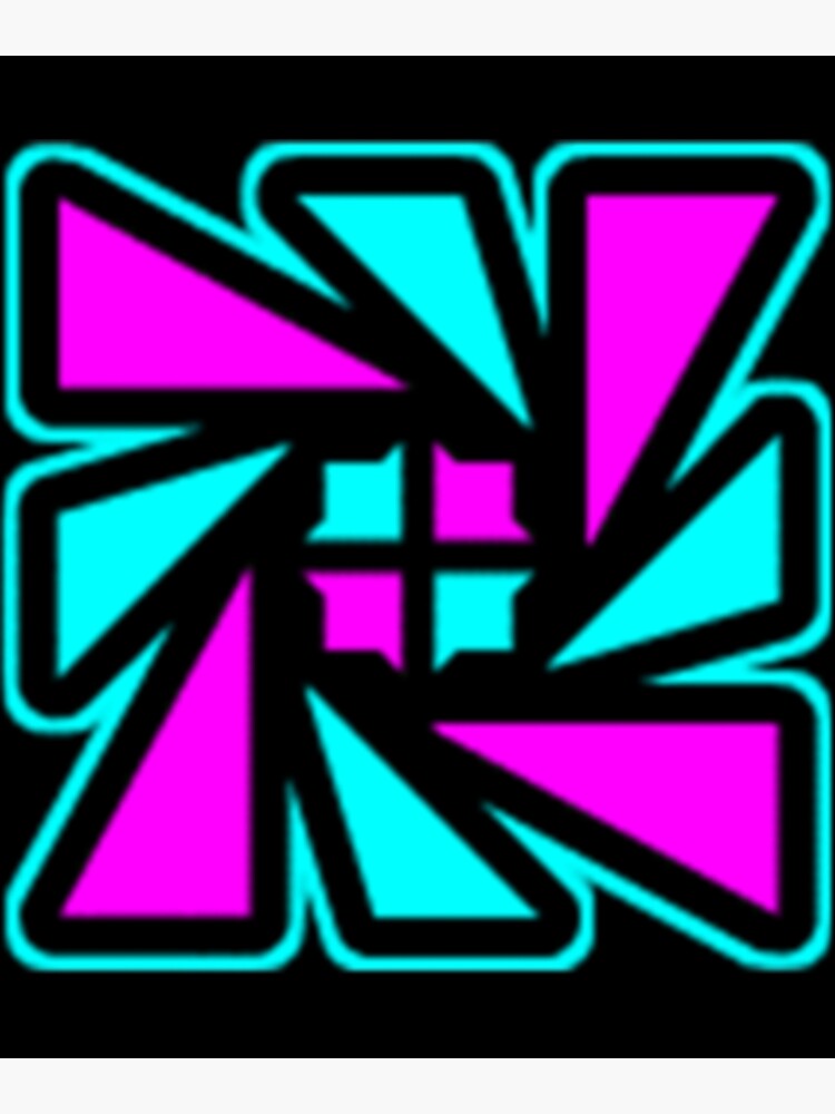 "Riot cube Geometry Dash icon" Poster for Sale by BaCalic | Redbubble