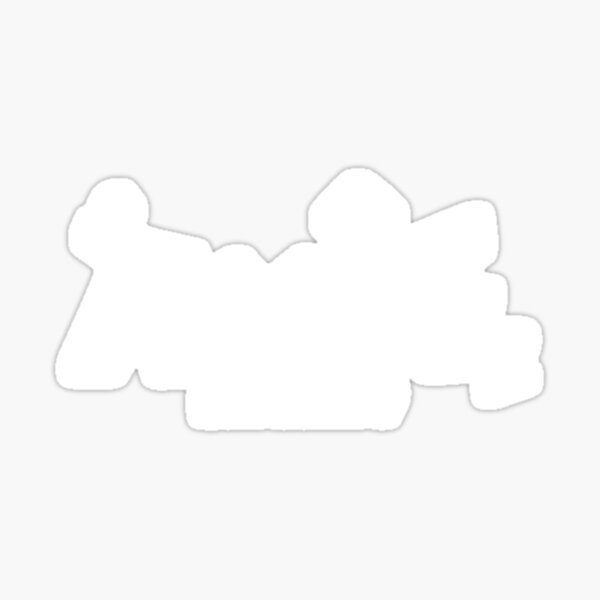 "white Logo" Sticker for Sale by durhampatrick | Redbubble