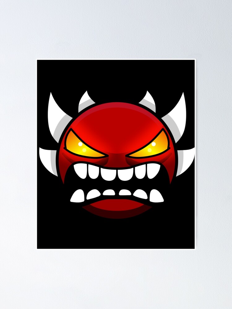 "Geometry dash Extreme demon" Poster for Sale by BaCalic | Redbubble