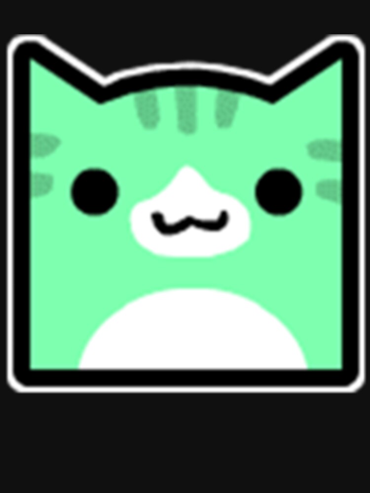 "Juniper Geometry Dash icon cat cube" T-shirt for Sale by BaCalic ...