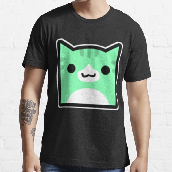 "Juniper Geometry Dash icon cat cube" T-shirt for Sale by BaCalic ...