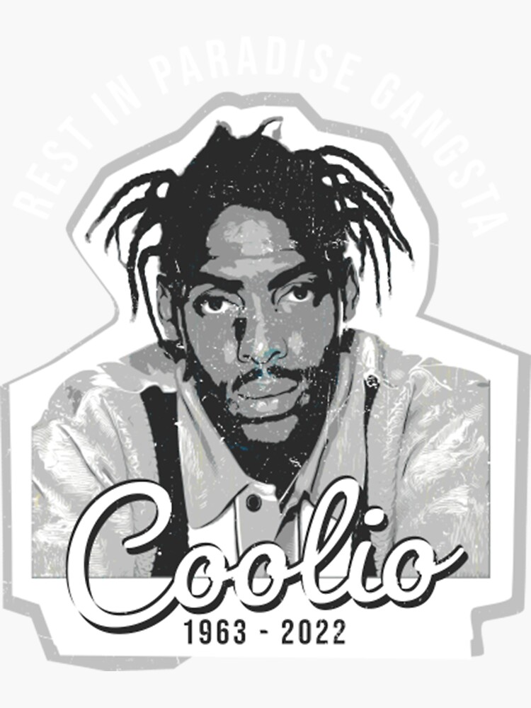 "Coolio 1963 - 2022" Sticker for Sale by bahukimi | Redbubble