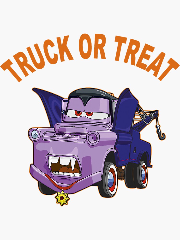 "Cars 2 Mater Vampire Halloween" Sticker for Sale by chauncey78t ...