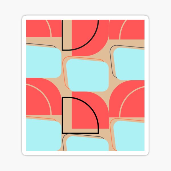 "Abstract geometric shapes" Sticker for Sale by andraseo | Redbubble