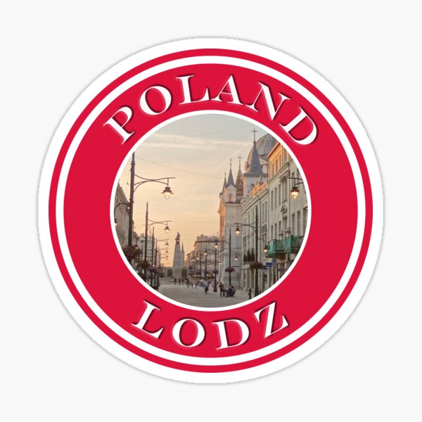 "Poland Lodz Old Town - Passport Stamps Collection" Sticker for Sale by ...
