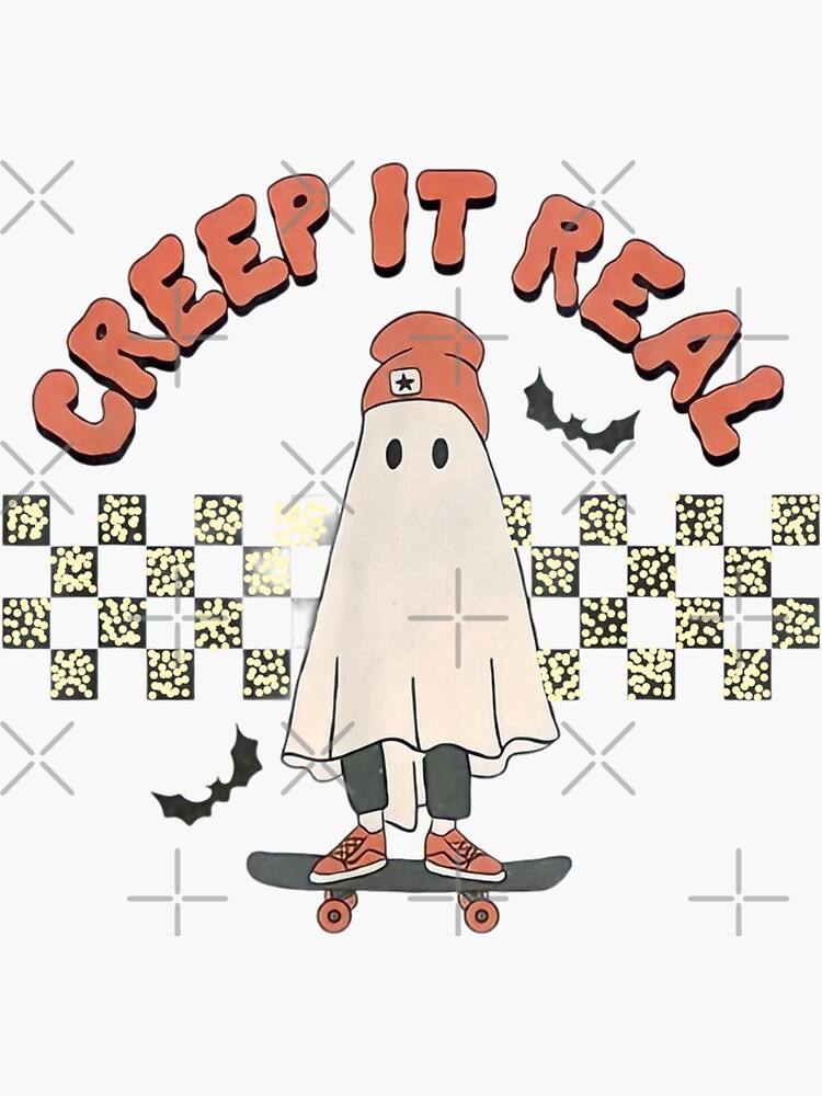 "Creep it Real: A Creepy, Fun, and Scary Game for All Ages" Sticker for ...