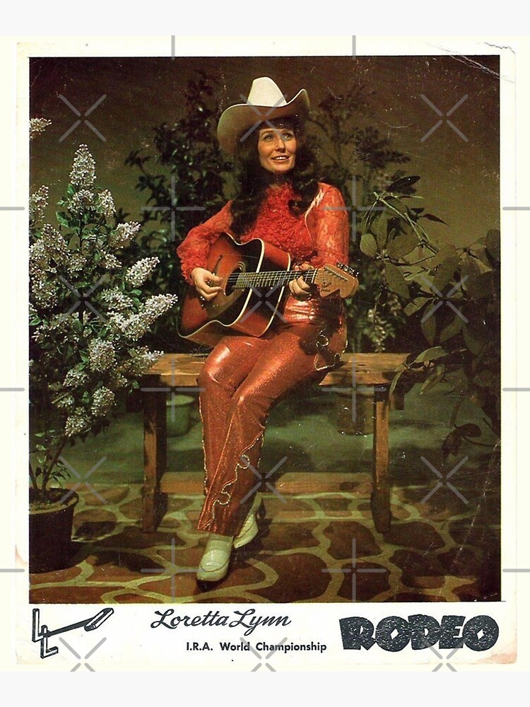"Loretta Lynn, Queen of country, vintage Rodeo poster artwork" Poster ...