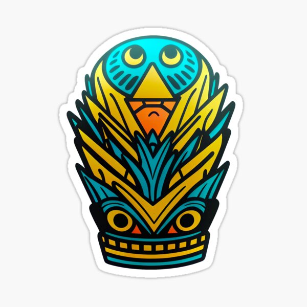 "Mad Tiki - No6 - Ti’i | Hawaiian" Sticker for Sale by TDoit | Redbubble