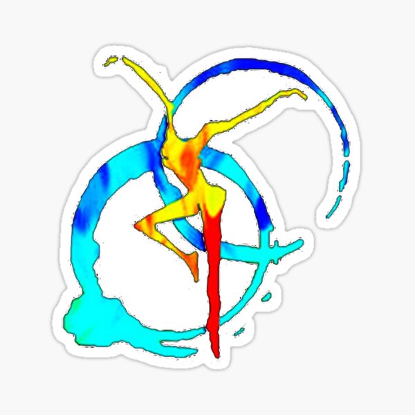 "Walking COlor" Sticker for Sale by EvelynSMartin | Redbubble