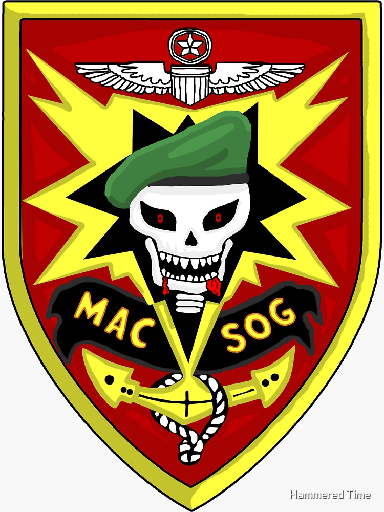 "MAC V SOG patch logo" Sticker for Sale by burntwolf27 | Redbubble