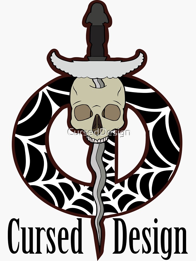"Cursed Design Logo" Sticker for Sale by CursedDesign | Redbubble