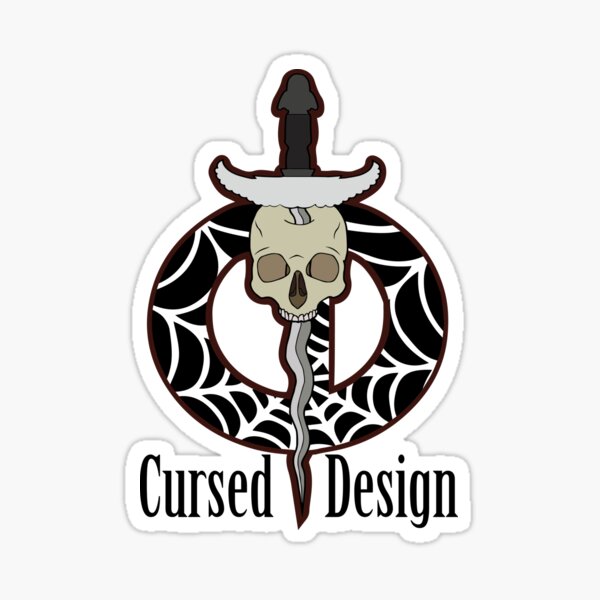 "Cursed Design Logo" Sticker for Sale by CursedDesign | Redbubble
