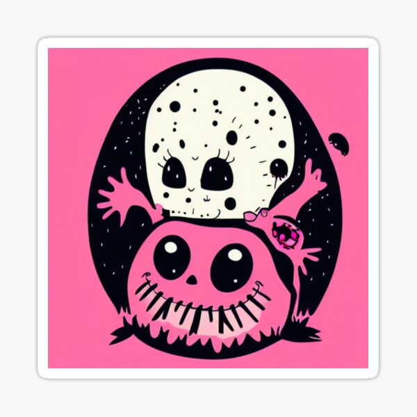 "Cute horror creatures" Sticker for Sale by InfiniteAxolotl | Redbubble