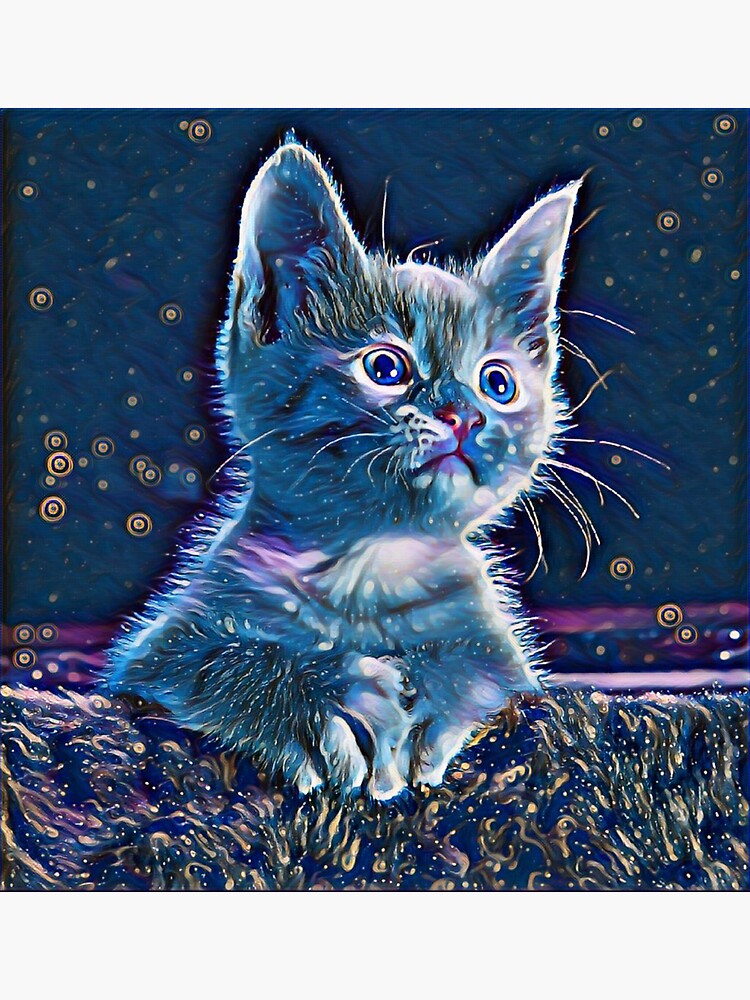 "CUTE KITTY" Sticker for Sale by KatisDesign | Redbubble