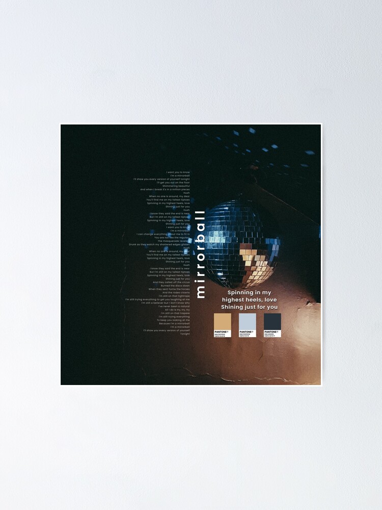 "Mirrorball Taylor Swift Poster - Evermore Album" Poster for Sale by ...