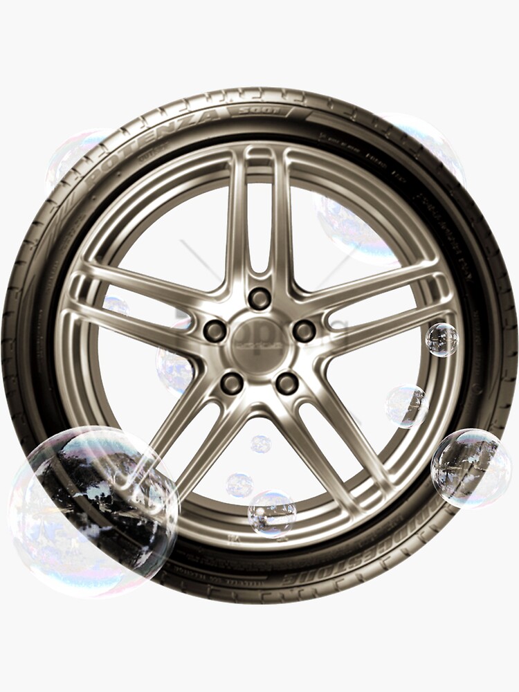 "F1 crazy tyre" Sticker for Sale by ErnaColeman | Redbubble