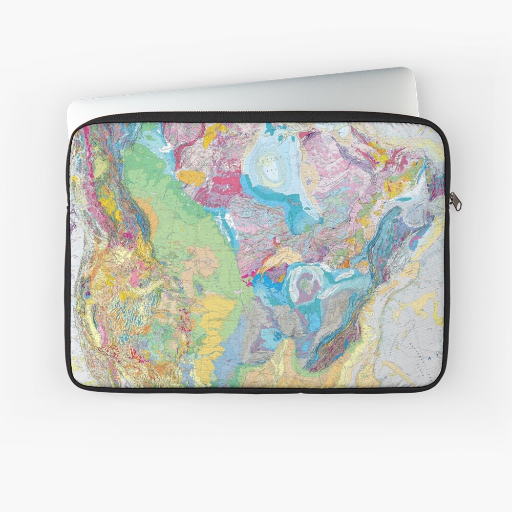 "USGS Geologic Map of North America" Sticker for Sale by fineearth ...